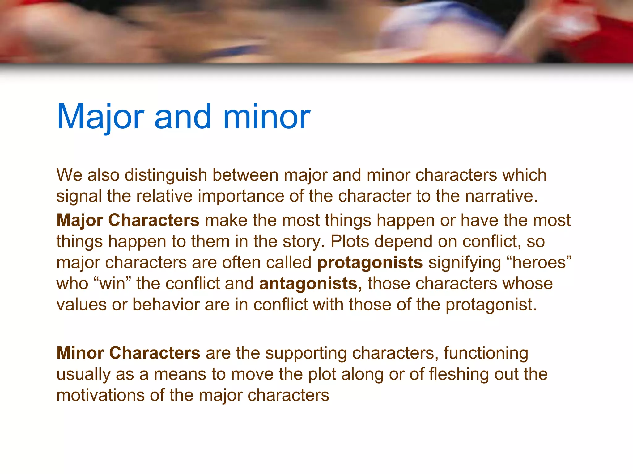 Types of characters | PPTX