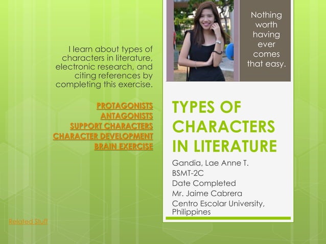 Types of Characters | PPT