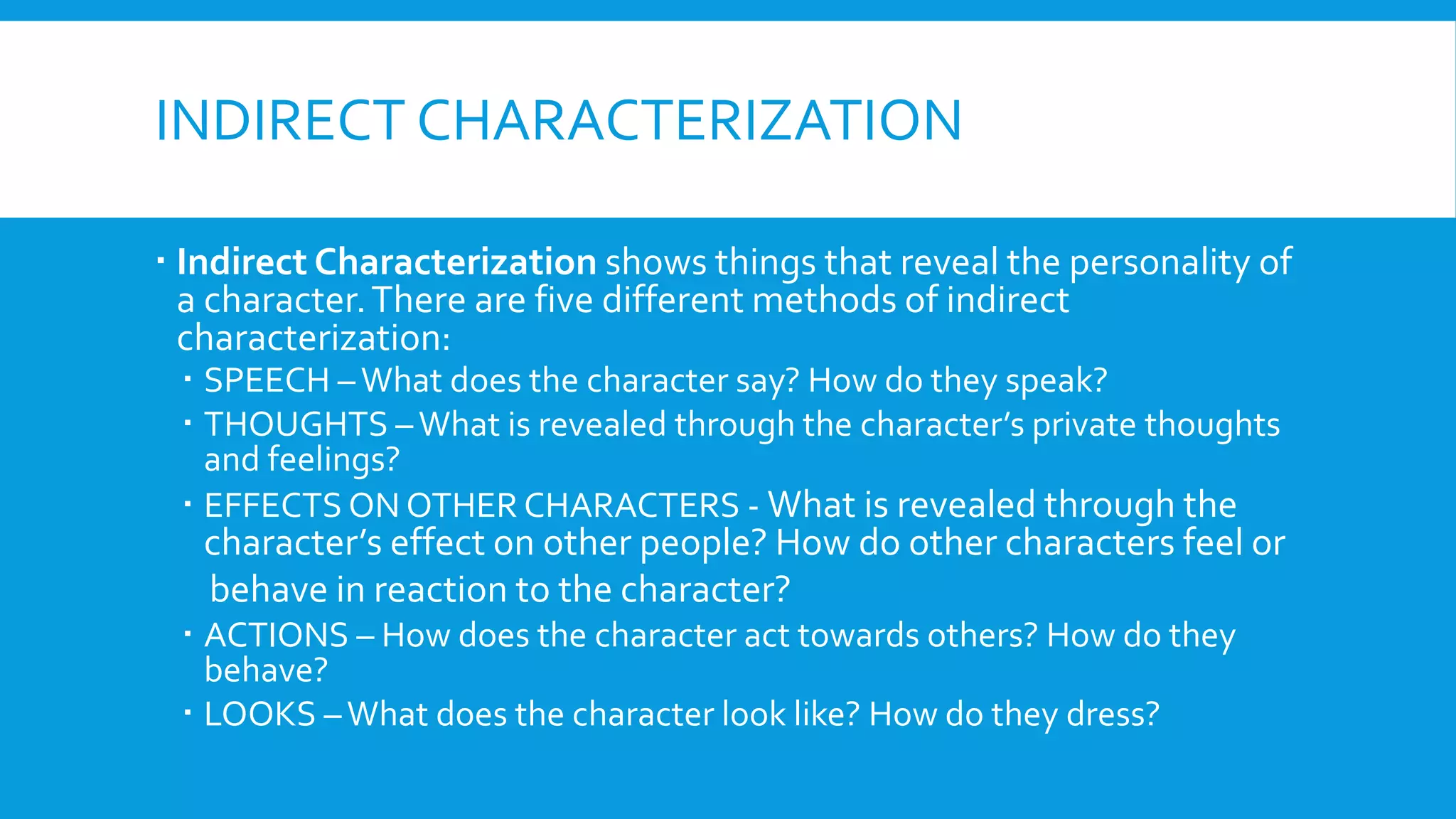 Types of Characters Lesson 2 | PPTX