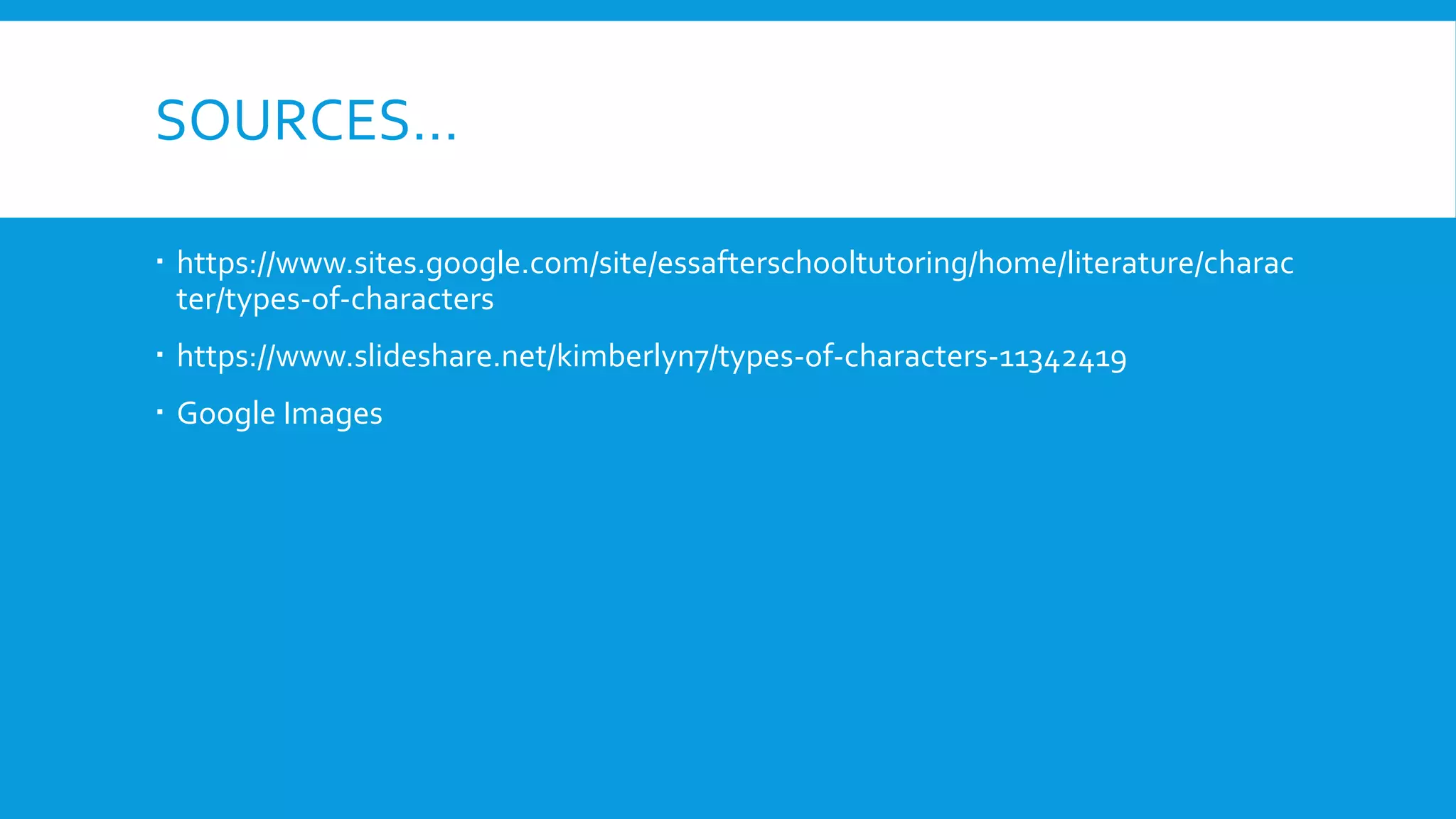 Types of Characters Lesson 2 | PPTX