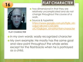 Types of characters in literature character types. argelle gonzales | PPT