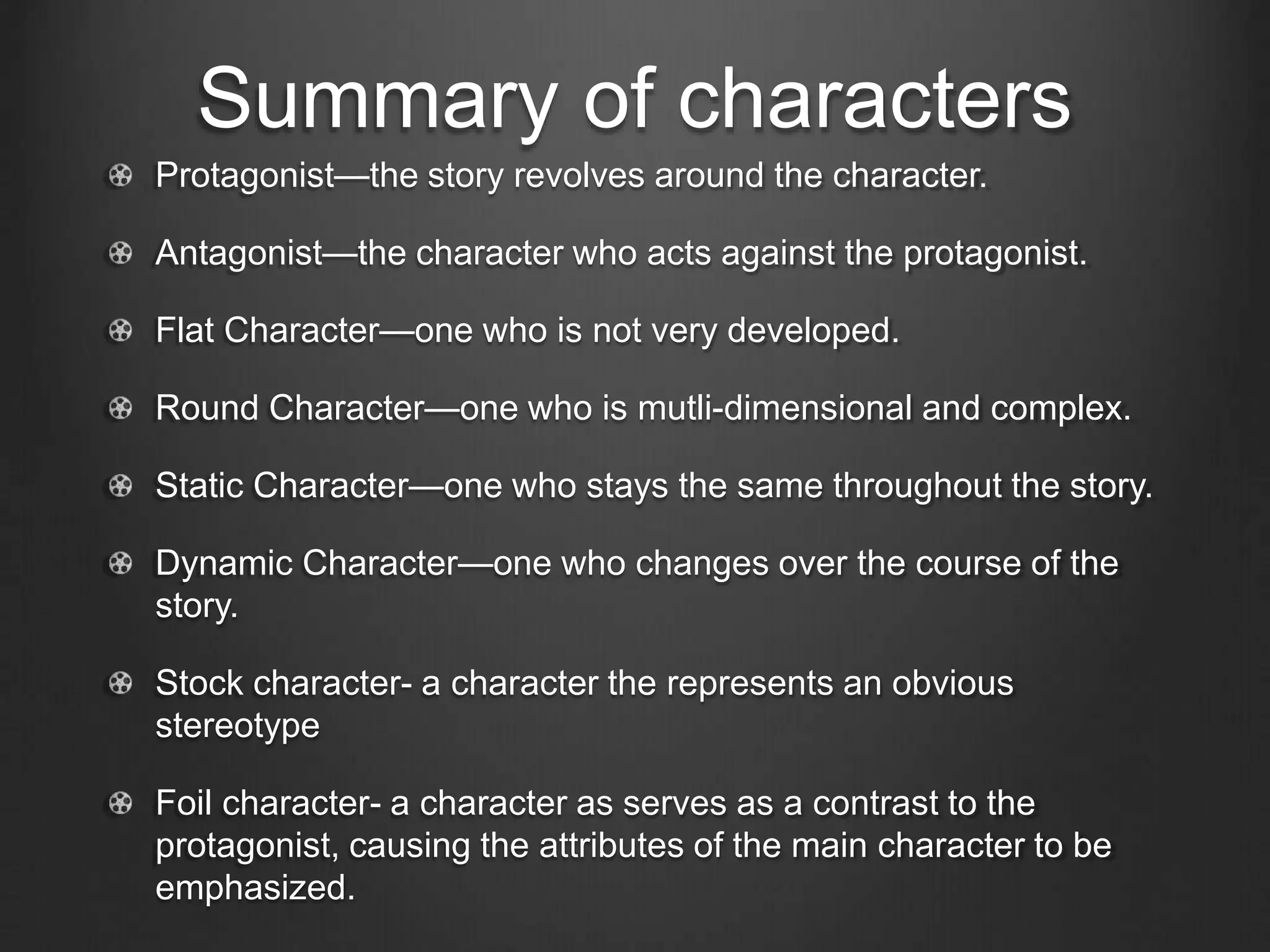 Types of Characters | PPTX