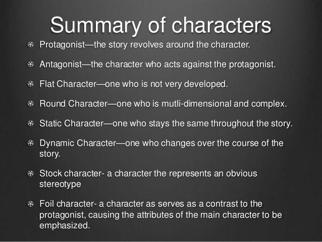 Types of Characters