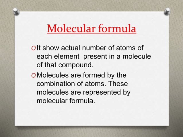 Types of chemical formula | PPTX