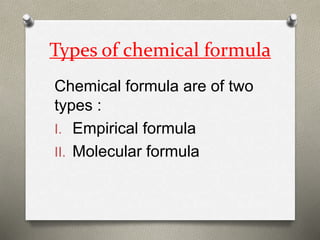 Types of chemical formula | PPT