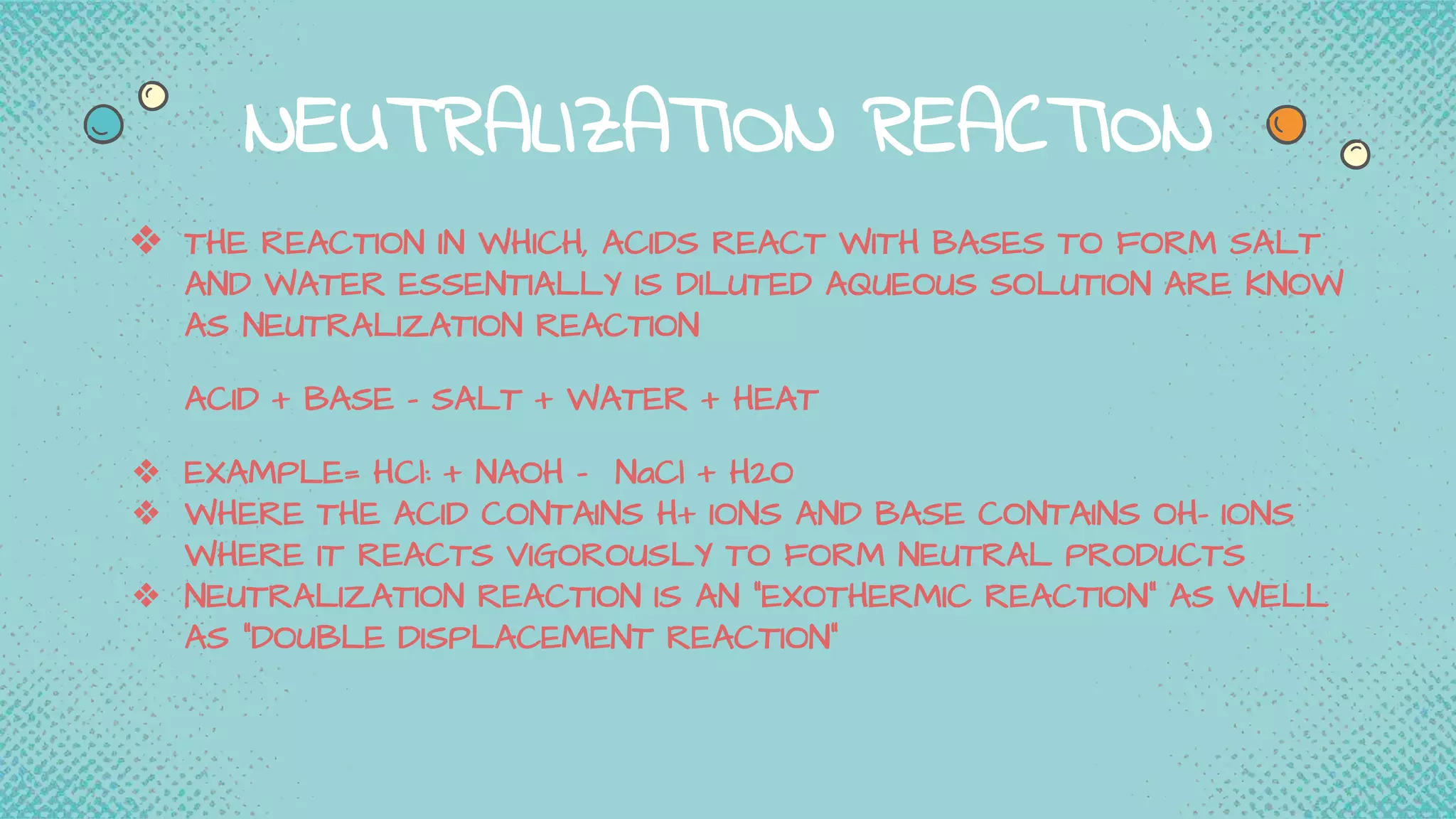Types of chemical reaction | PPTX