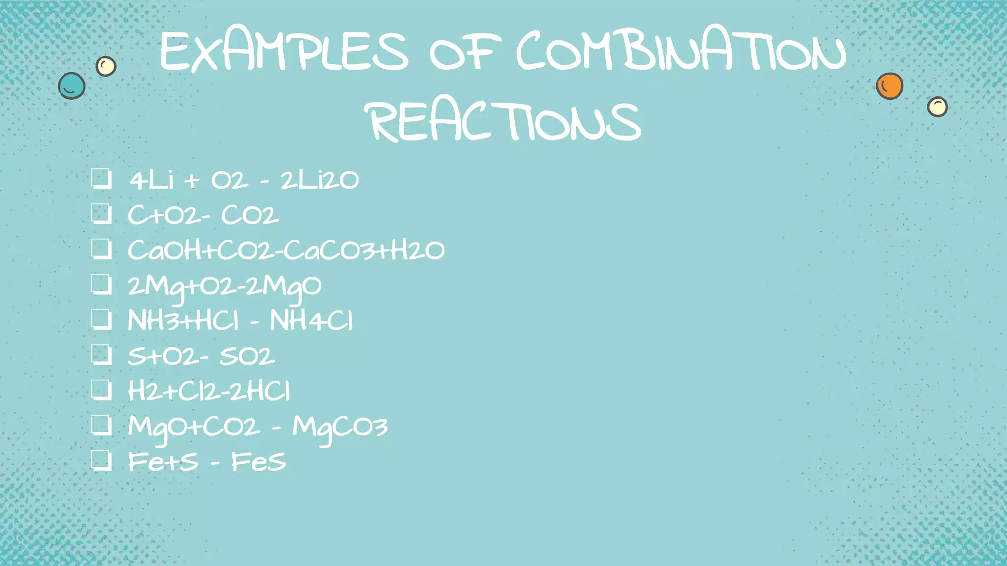 Types of chemical reaction | PPTX