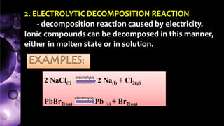 5 types of chemical reactions | PPTX