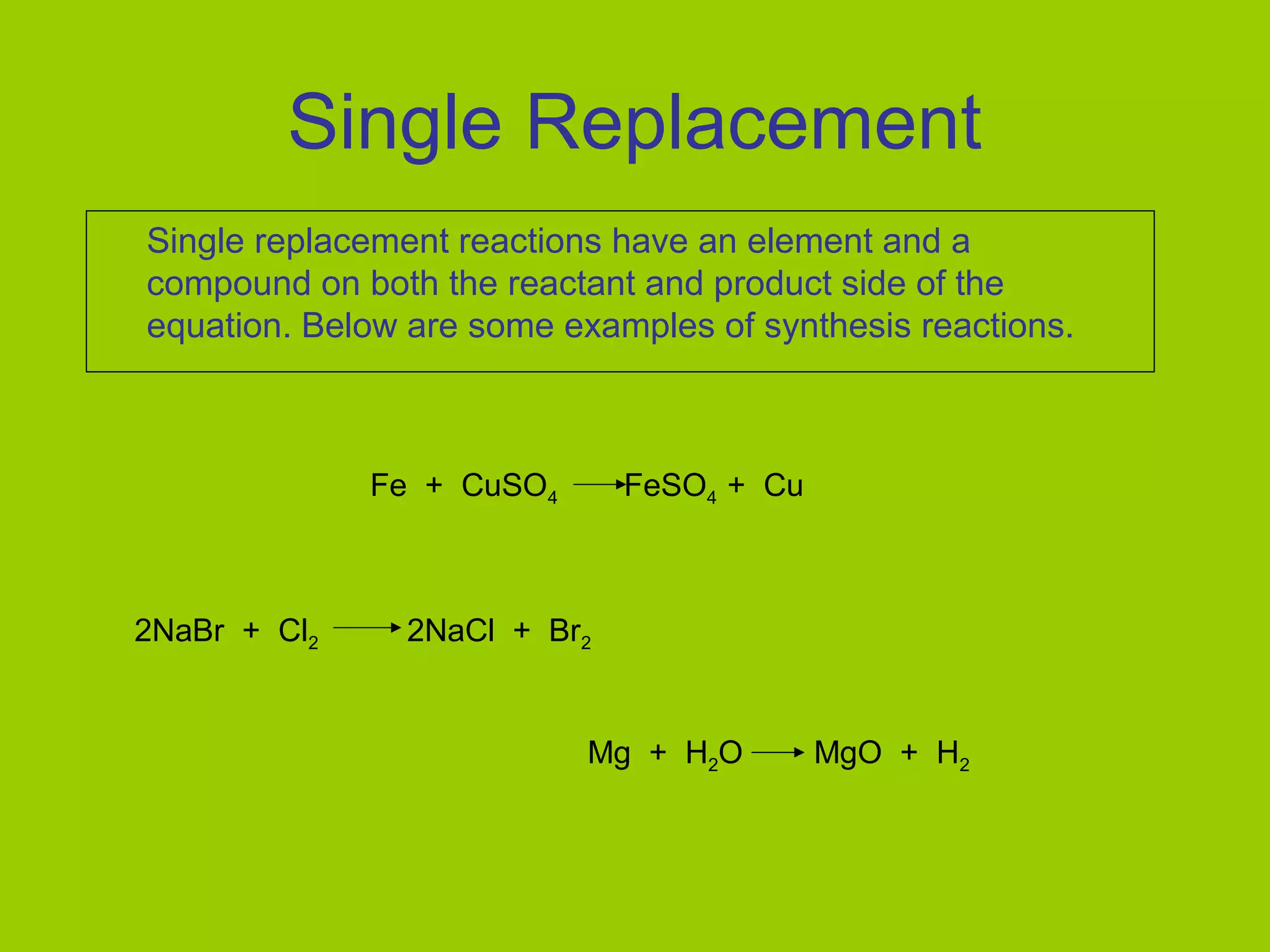 Types of chemical reactions | PPT