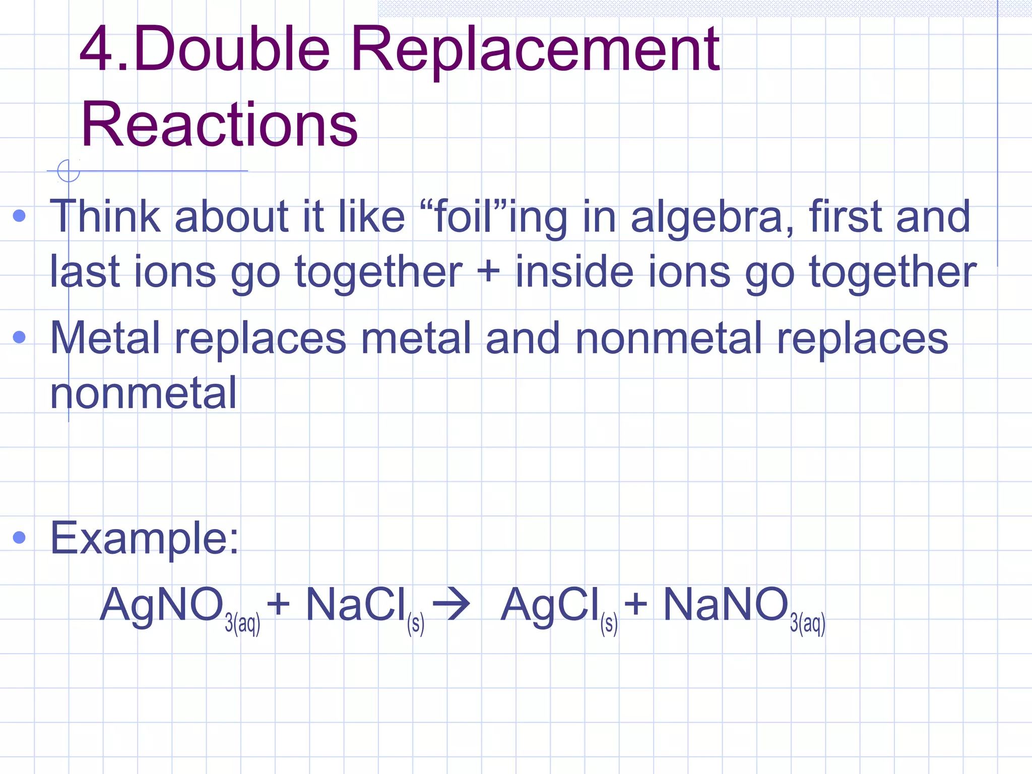 Types of chemical reactions | PPT