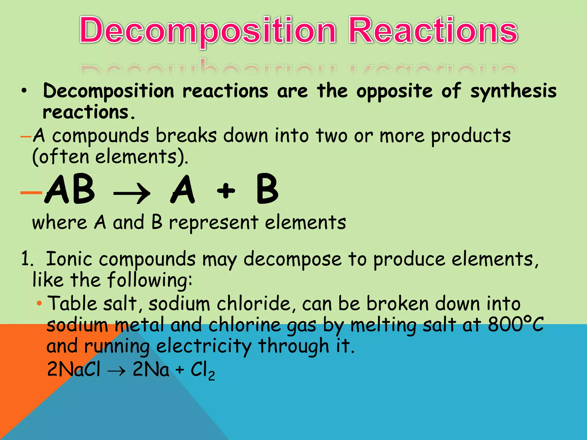 Types of Chemical Reactions | PPTX
