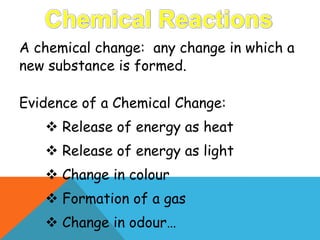 Types of Chemical Reactions | PPTX