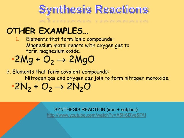 Types of Chemical Reactions | PPTX | Chemistry | Science