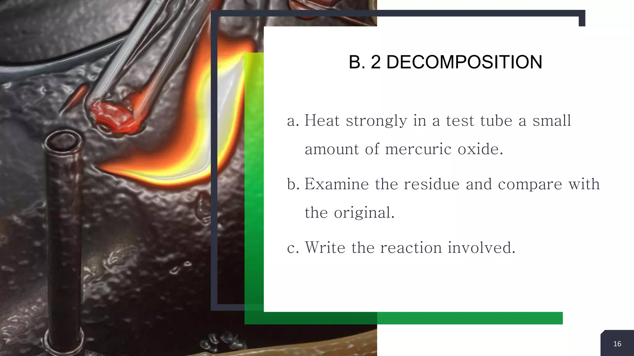 Types of chemical reactions - Laboratory Activity | PPTX