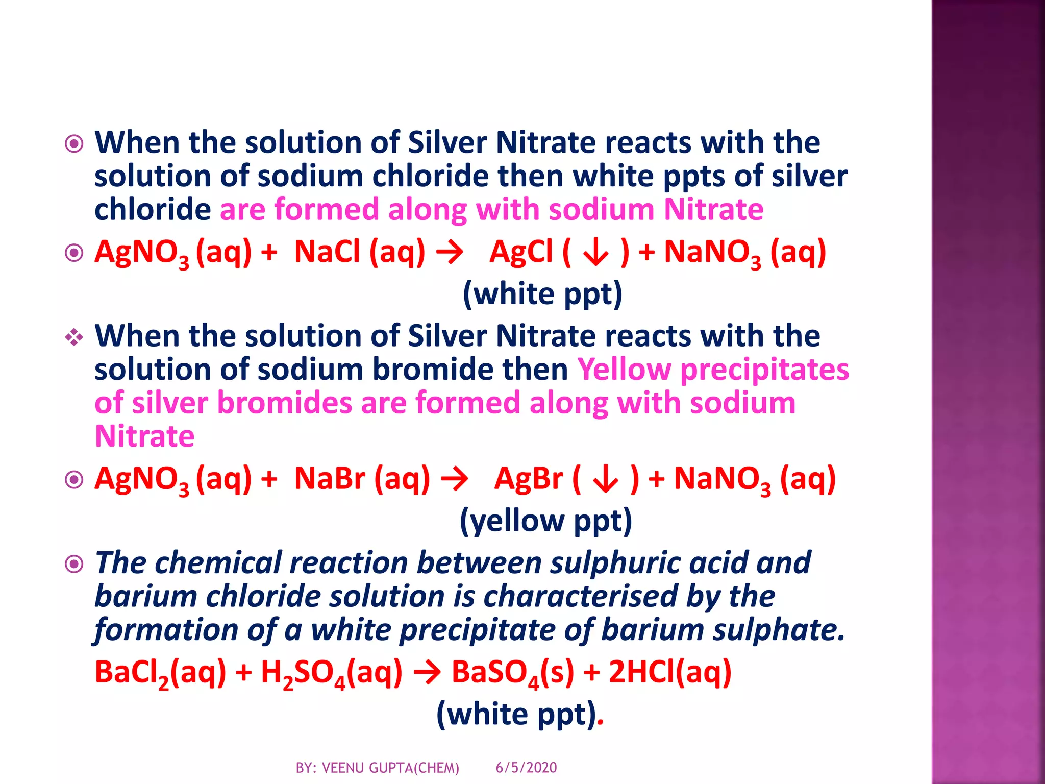 Types of chemical reactions | PPTX