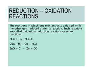 Chapter 1 chemistry chemical Equations and Reactions | PPT