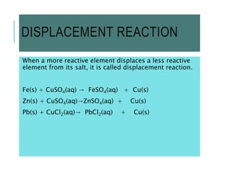 Chapter 1 chemistry chemical Equations and Reactions | PPT