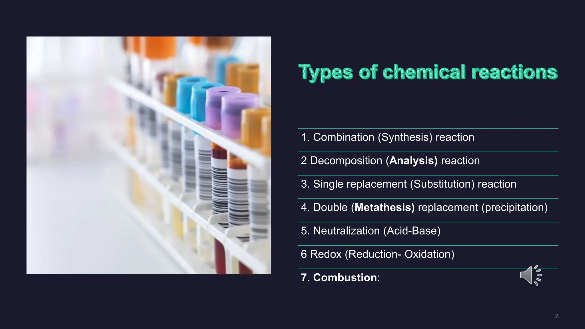 The main #types, of #chemical, #reactions, | PPTX
