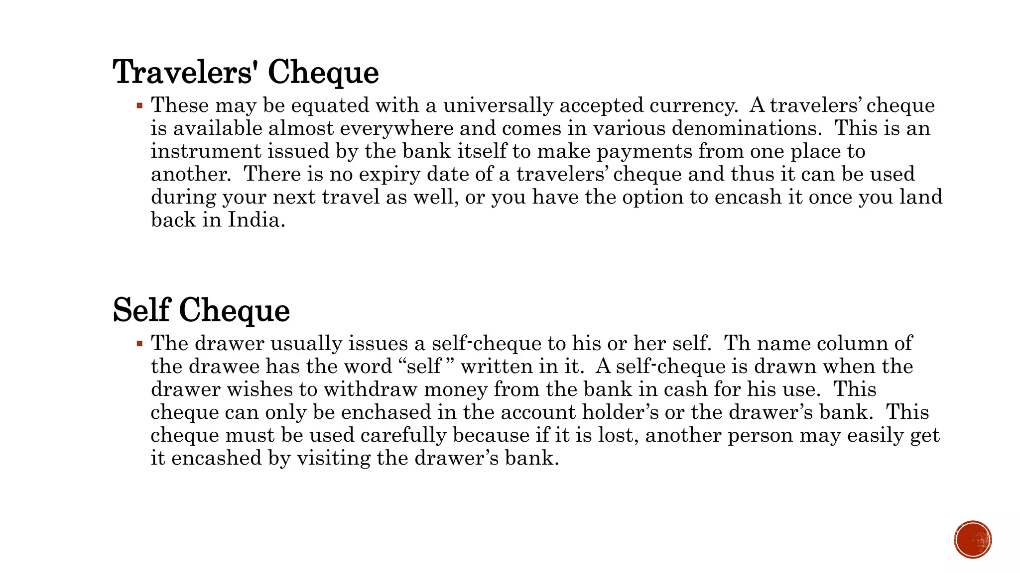 Types of Cheque | PPTX