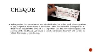 Types of Cheque | PPTX