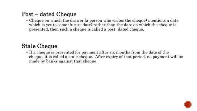 Types of Cheque | PPTX