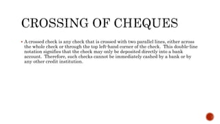 Types of Cheque | PPTX