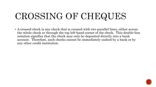 Types of Cheque | PPTX