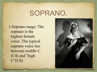 Types of choir and voices | PPTX