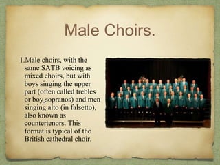 Types of choir and voices | PPTX