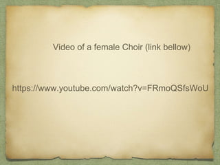 Types of choir and voices | PPTX