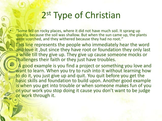 Types Of Christians | PPT