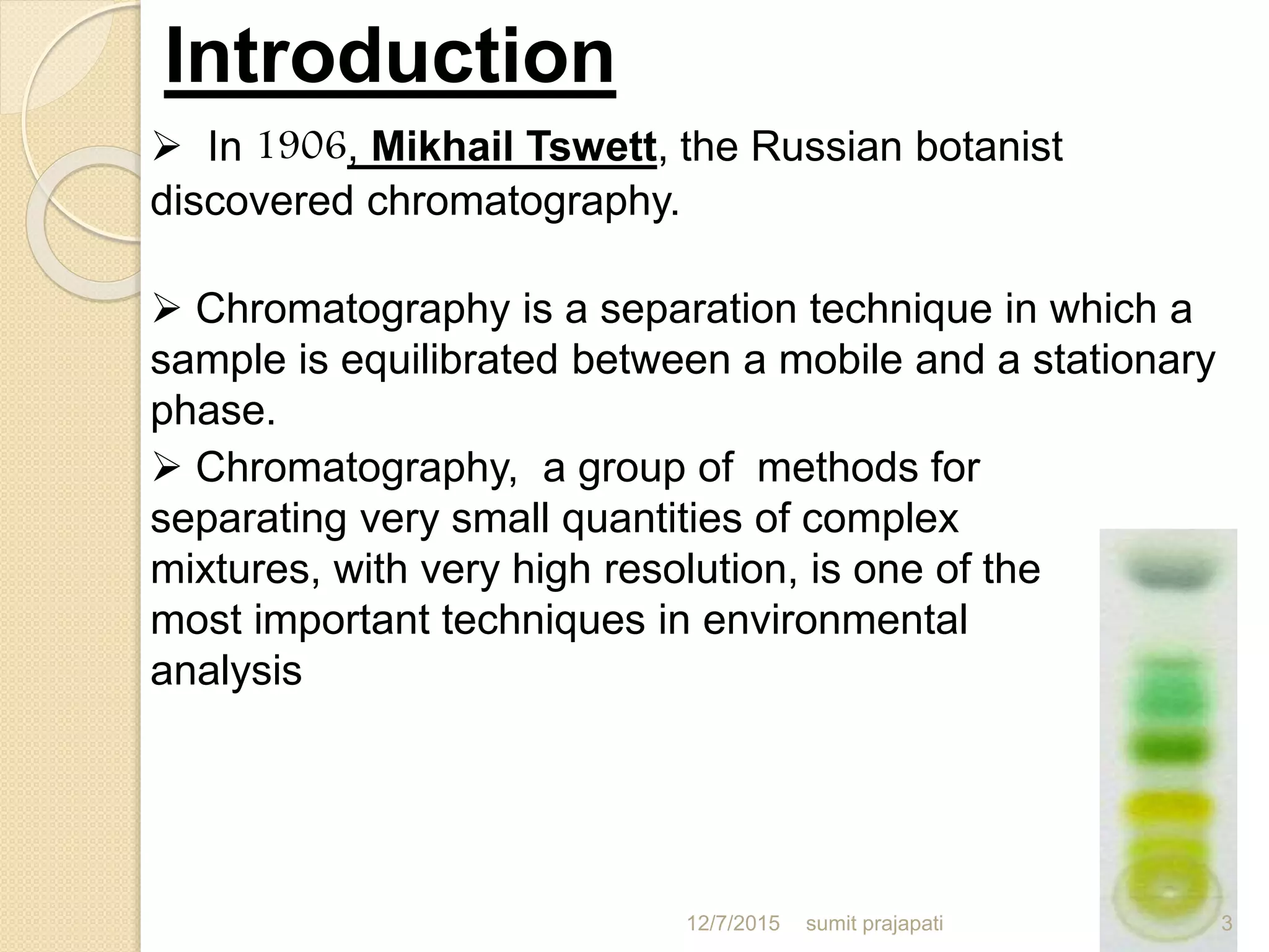 Types of chromatographic methods | PPTX