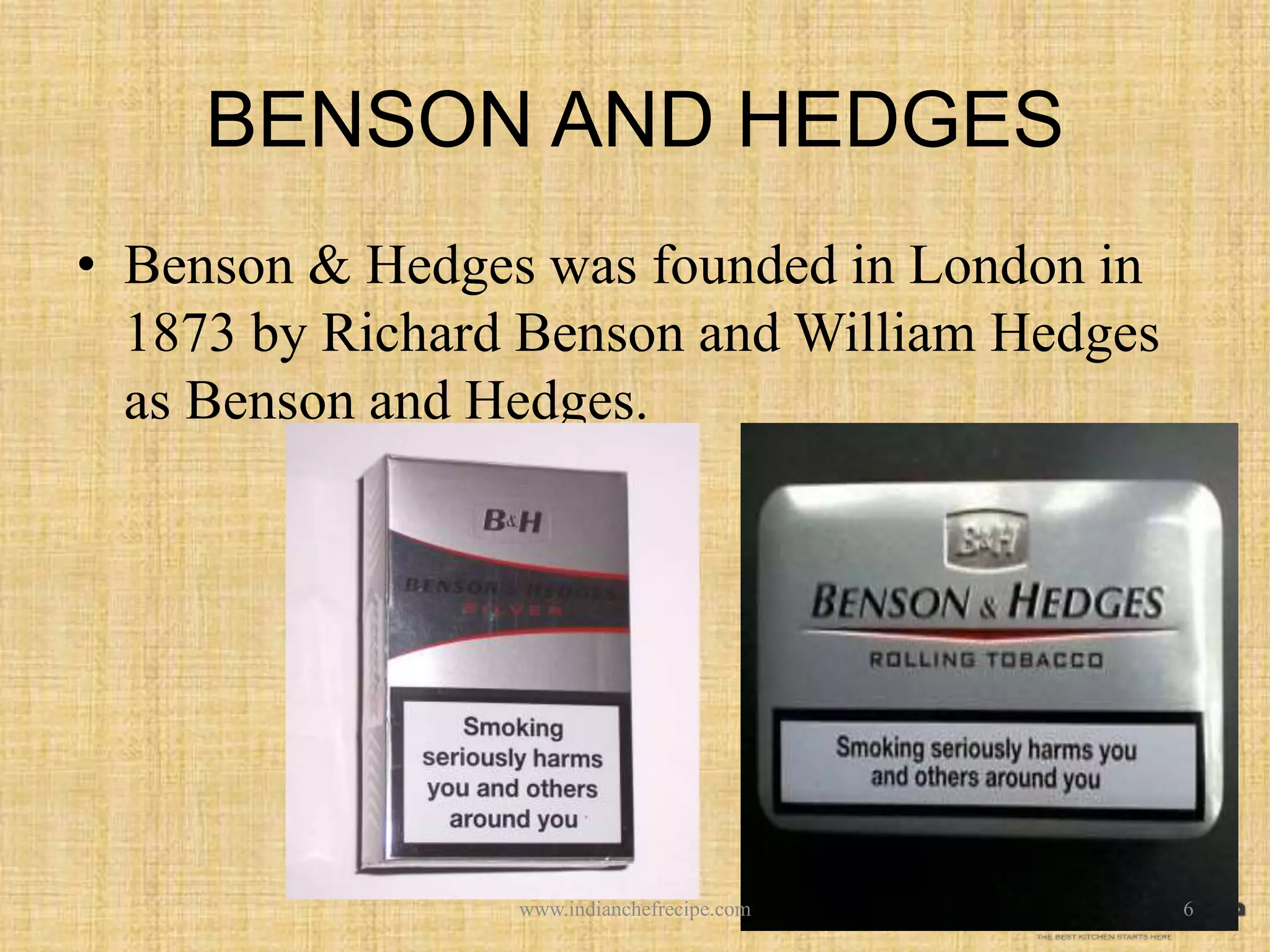 Types of cigarette brands | PPT