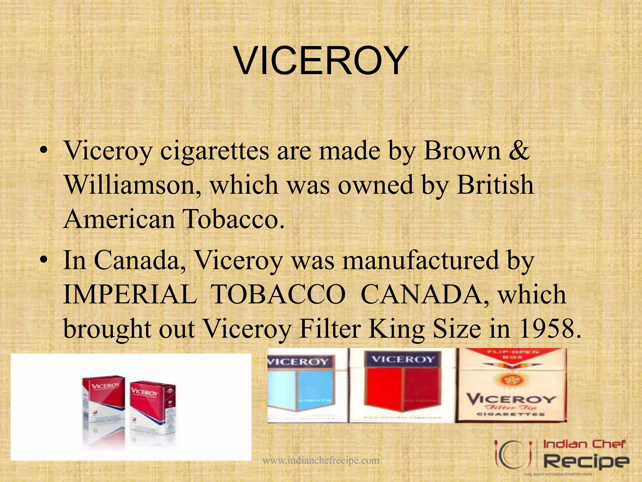 Types of cigarette brands | PPTX