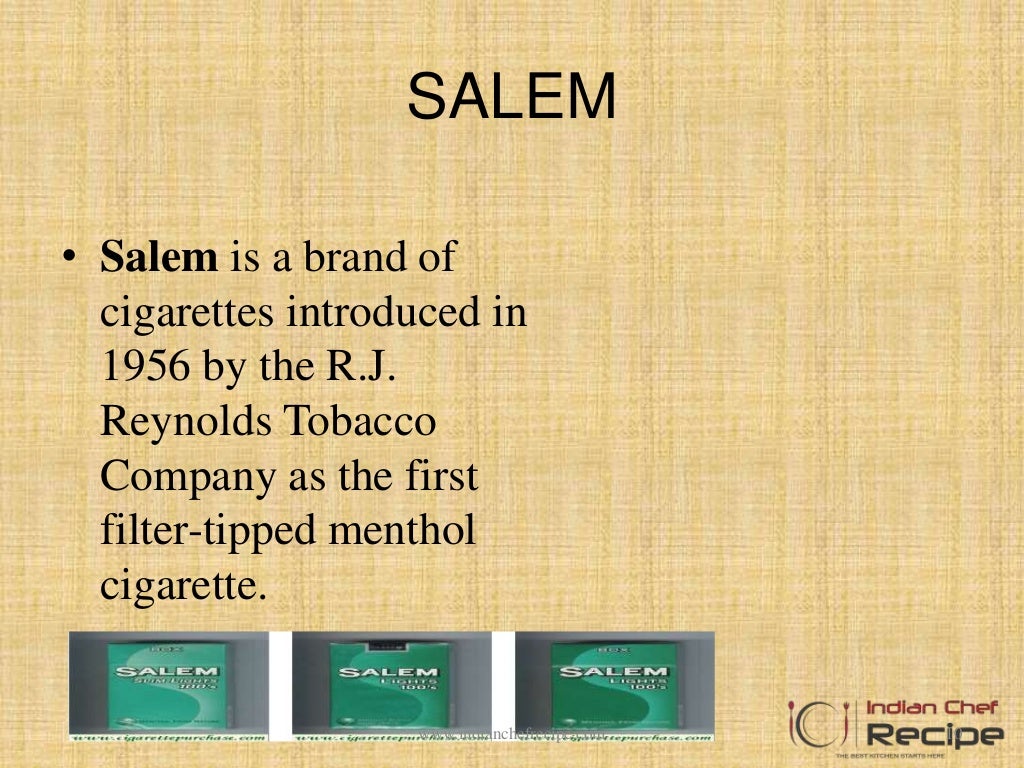 Types of cigarette brands