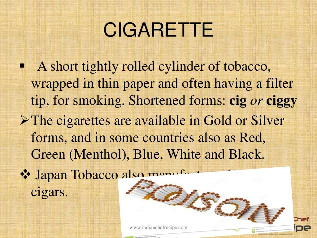 Types of cigarette brands