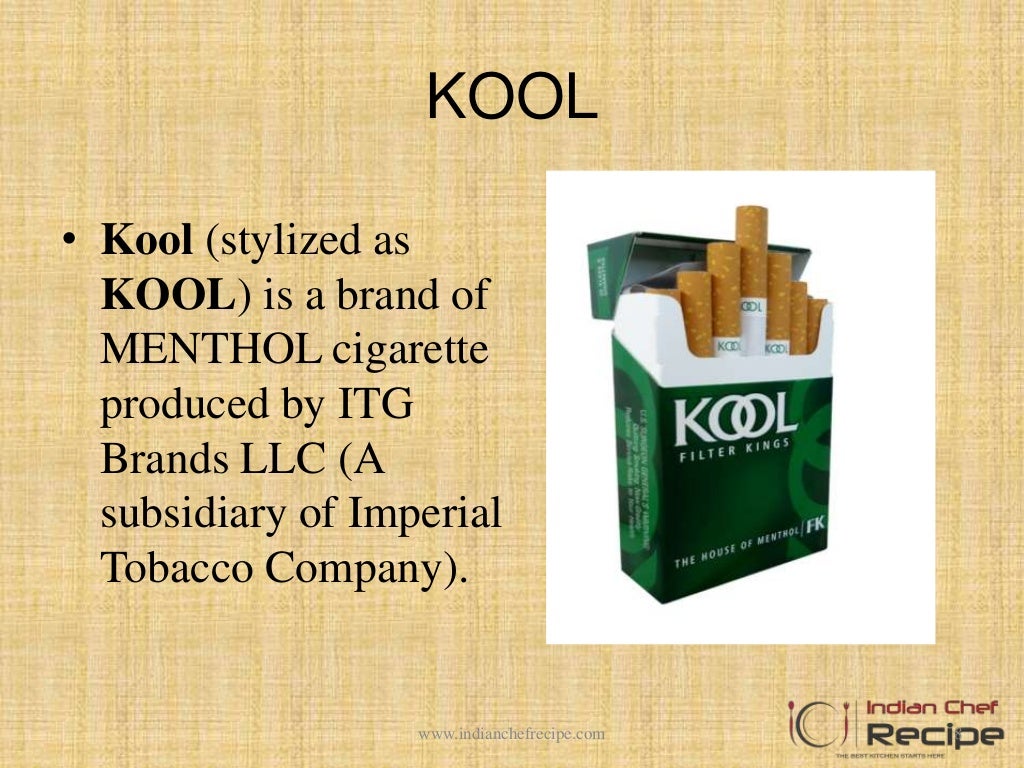 Types of cigarette brands