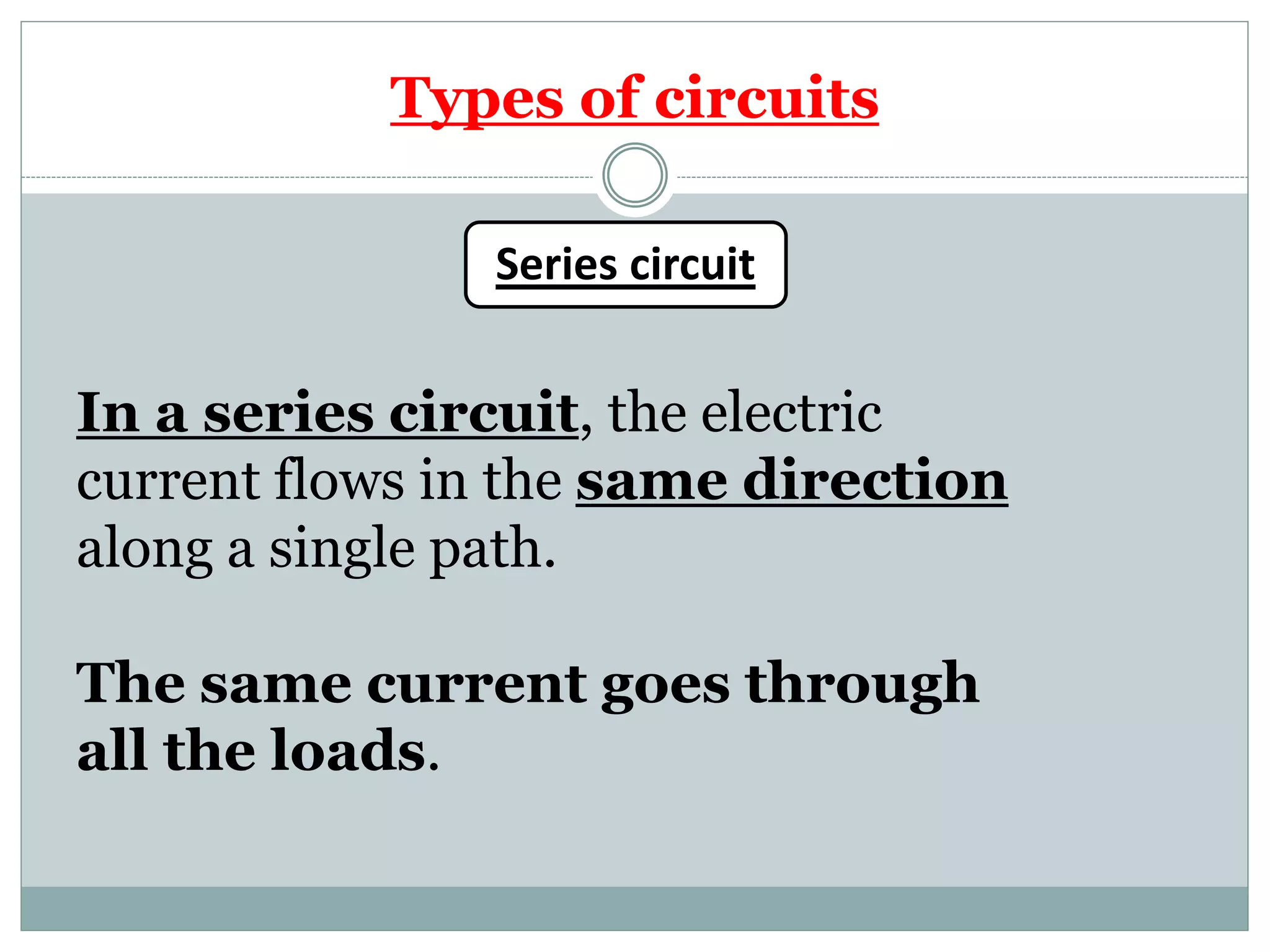 Types of circuits | PPTX