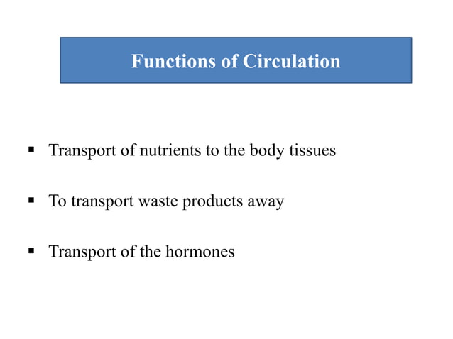 Types of circulation | PPTX