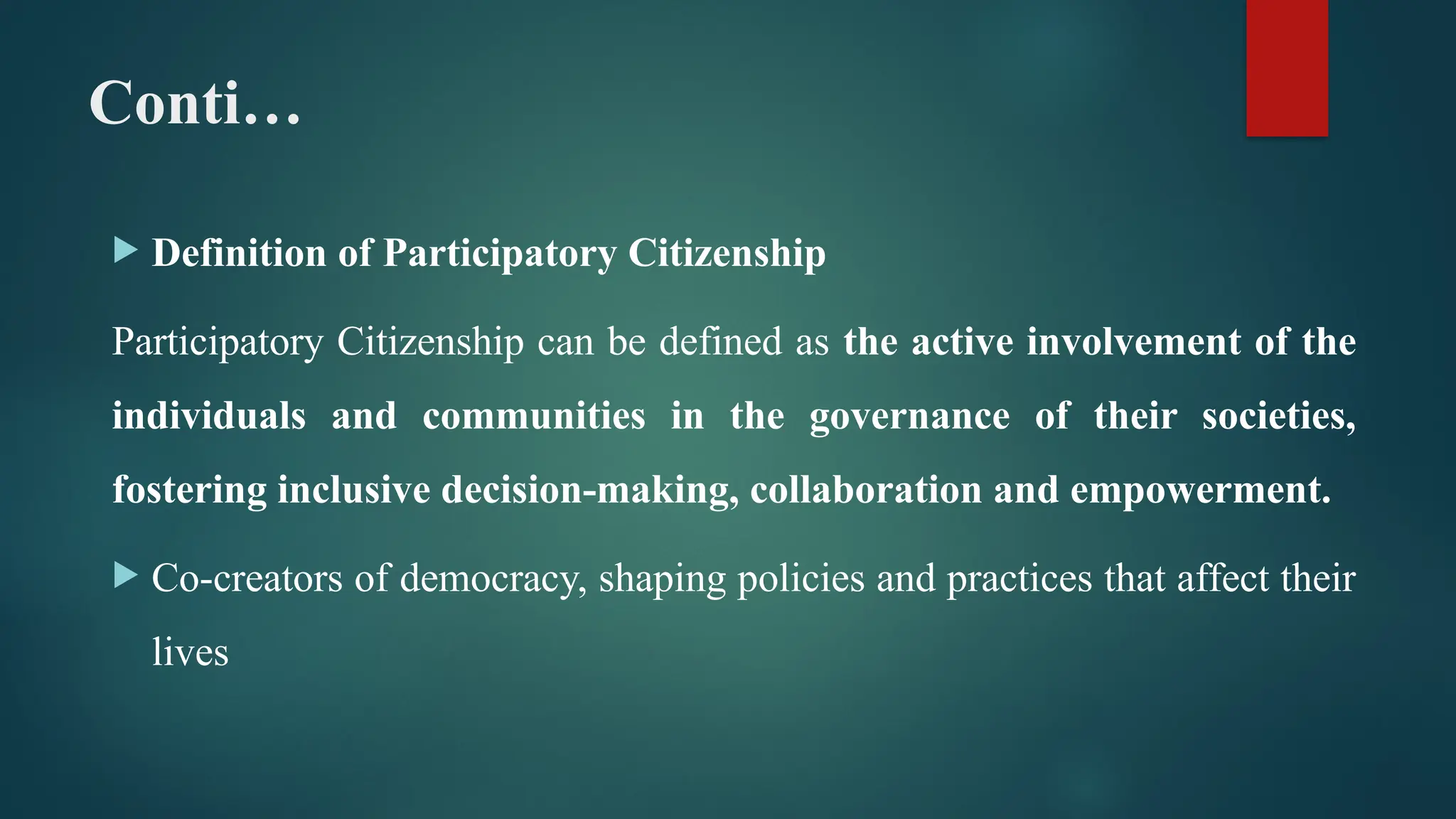 Types of Citizenship, active, participatory and digital citizenship | PPTX