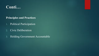 Types of Citizenship, active, participatory and digital citizenship | PPTX