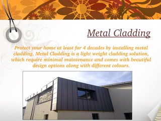 Types of Cladding Material For your Home | PPT