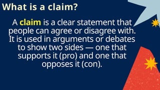 Reading and Writing lesson Types of claim.pptx
