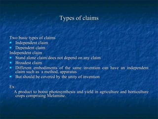 Types of claims | PPT