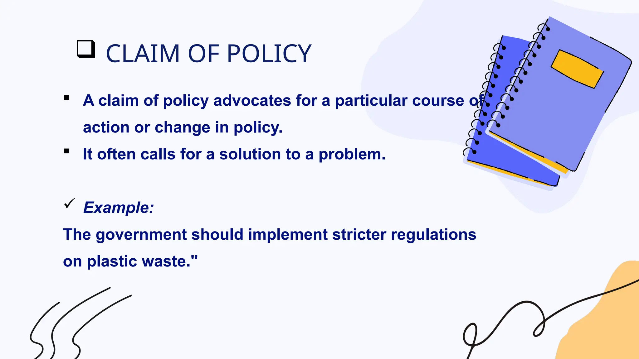 THREE TYPES OF CLAIMS: FACT, VALUE, Policy.pptx