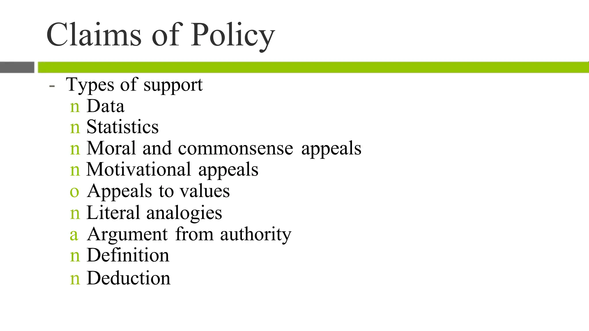Types of Claims - Reading and Writing.pptx