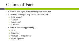 Types of Claims - Reading and Writing.pptx