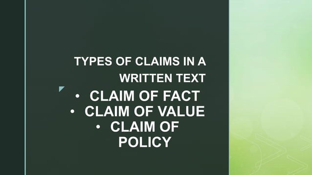 types_of_claims1.pptx | Education