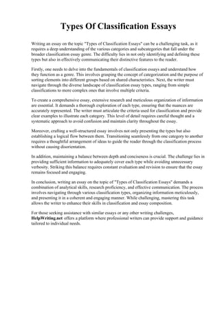 Types Of Classification Essays.pdf
