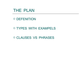 Types of clauses | PPT